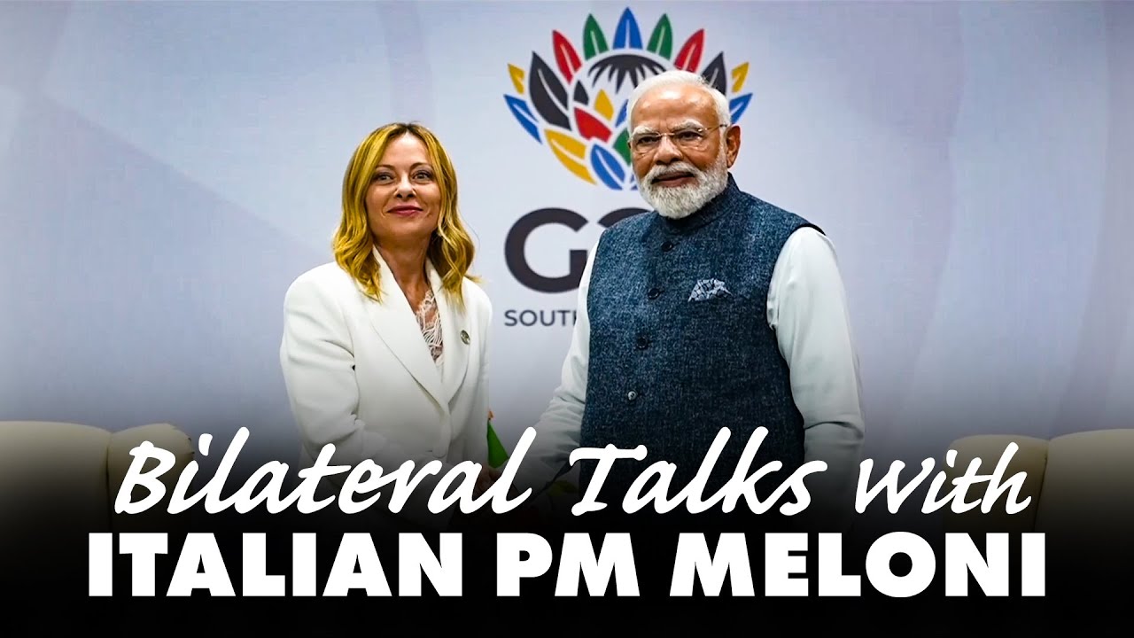 PM Modi holds bilateral talks with Italy PM Meloni on sidelines of G20 ...