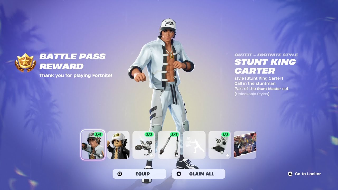 HOW TO GET STUNT KING CARTER WU SKIN IN FORTNITE! - YouTube