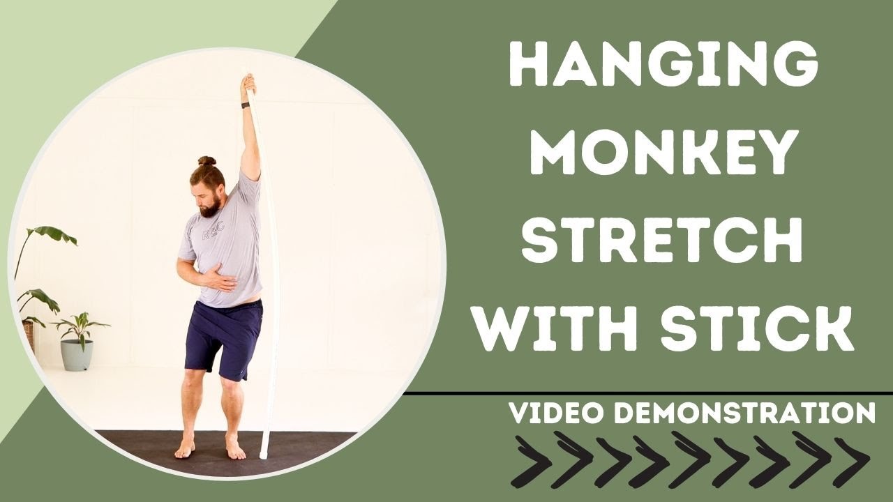 HANGING MONKEY STRETCH WITH STICK - Video Demonstration - YouTube