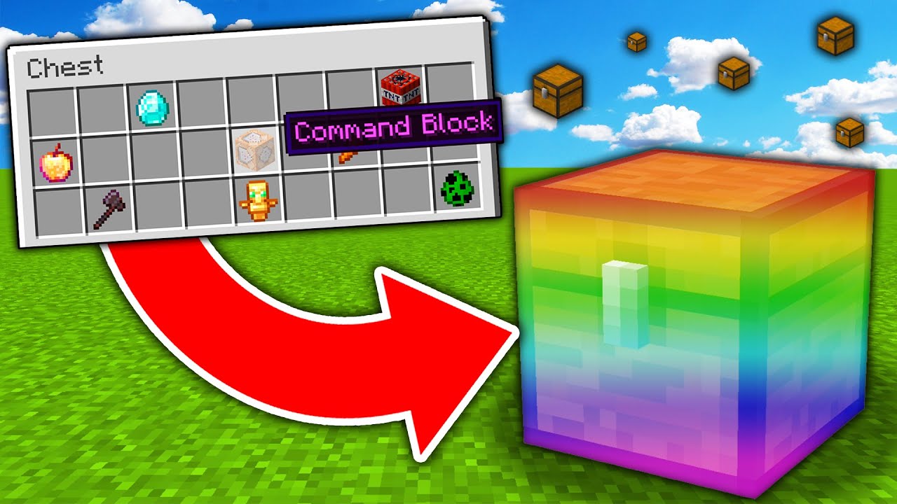 Minecraft, But It's Raining Chests... - YouTube