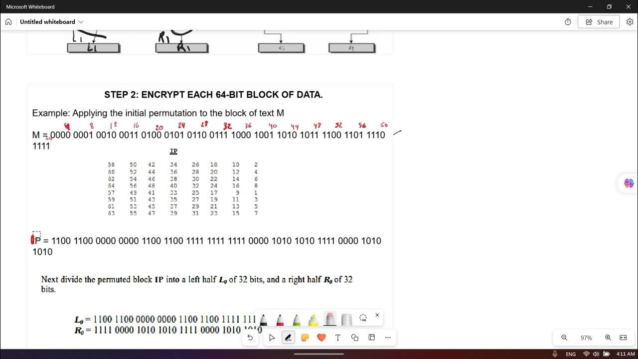 أمنية / محاظرة 10 /جزء 3 / Feistel Cipher - YouTube