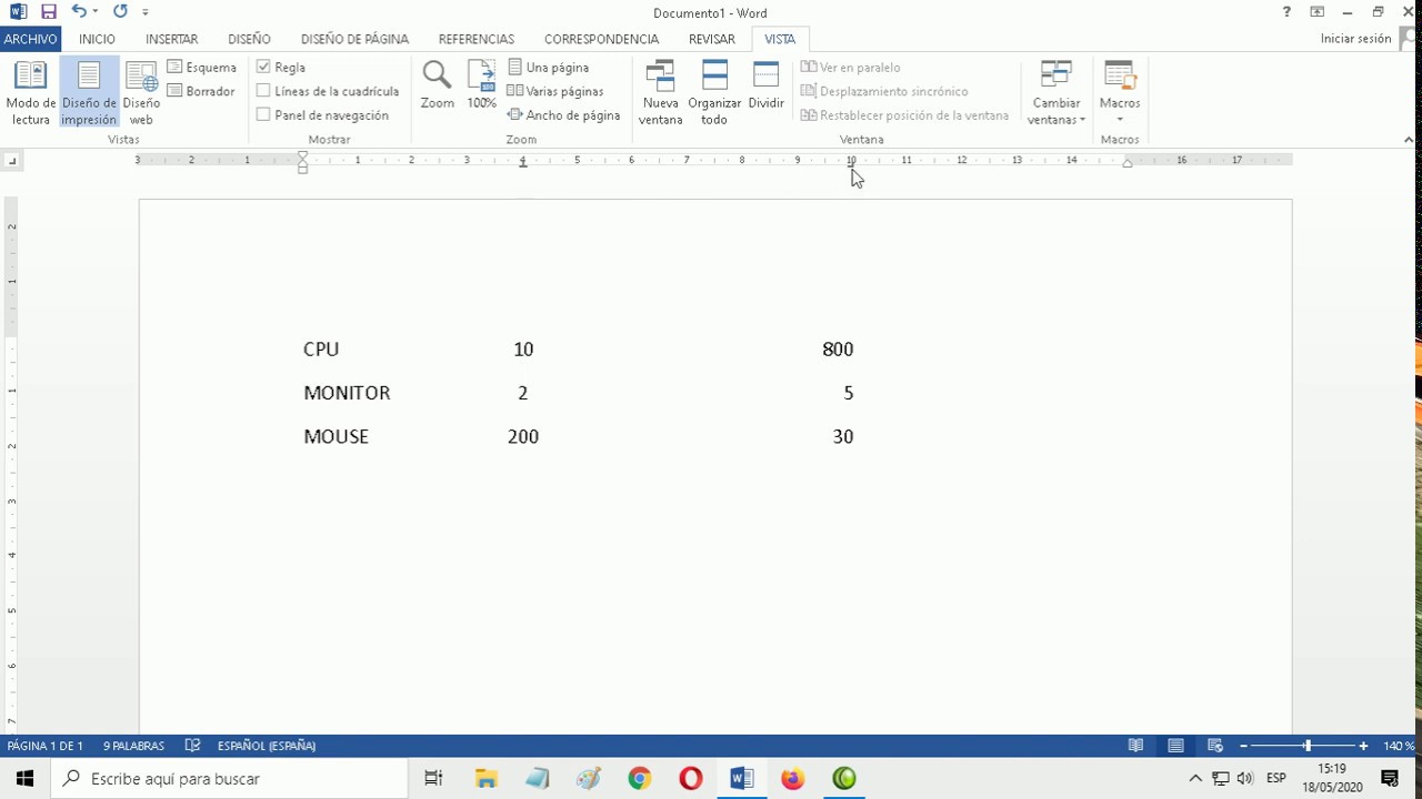 Como Se Establecen Las Tabulaciones Ejemplo