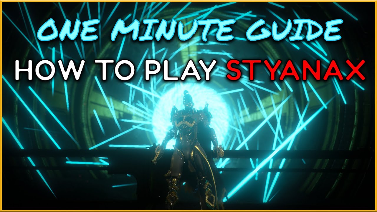 How to use Styanax Warframe | One Minute Guide | #spartan - YouTube