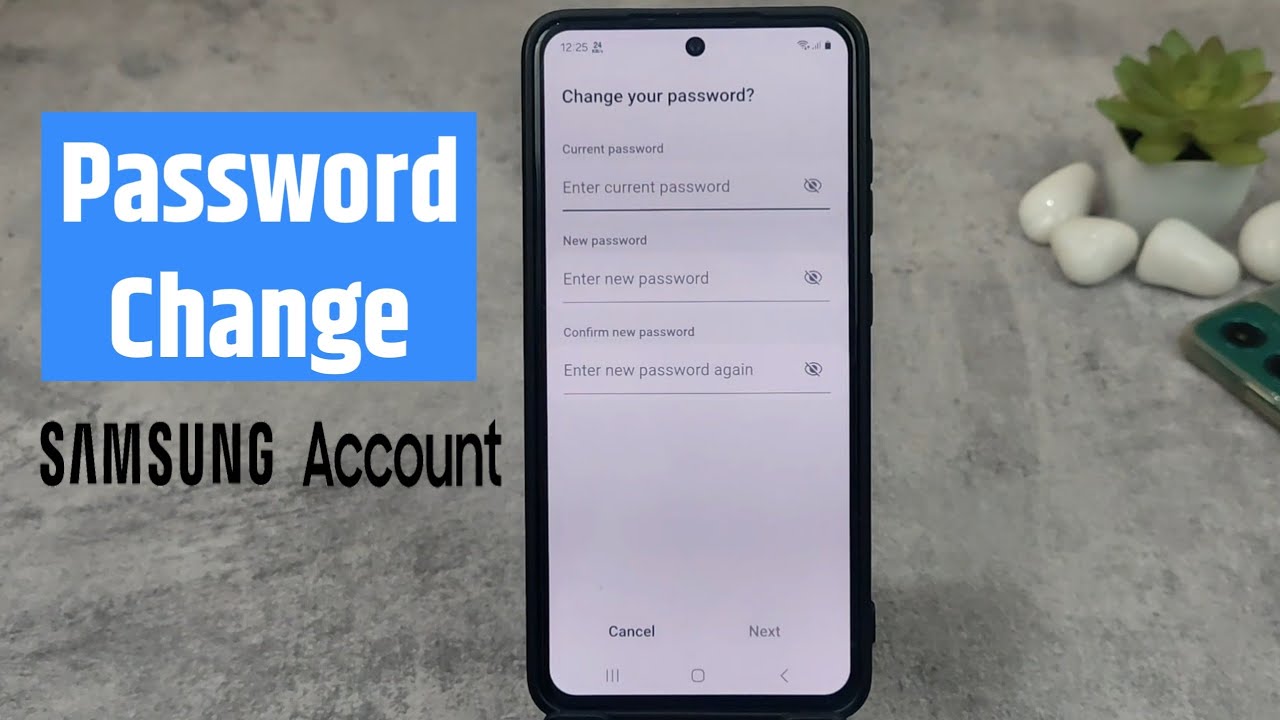 how to change samsung account password | samsung account ka password ...