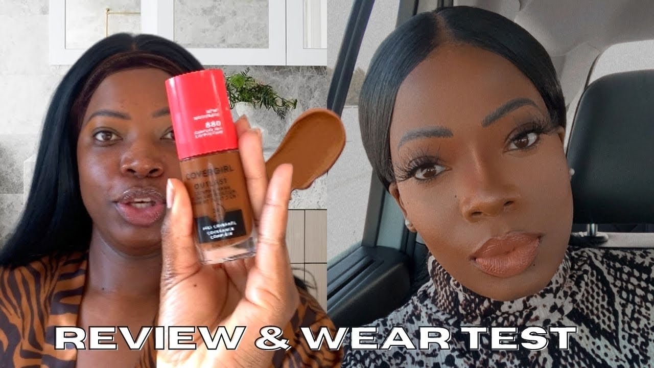 COVERGIRL OUTLAST EXTREME WEAR 3-IN-1Foundation | Dark Skin - Wear Test ...