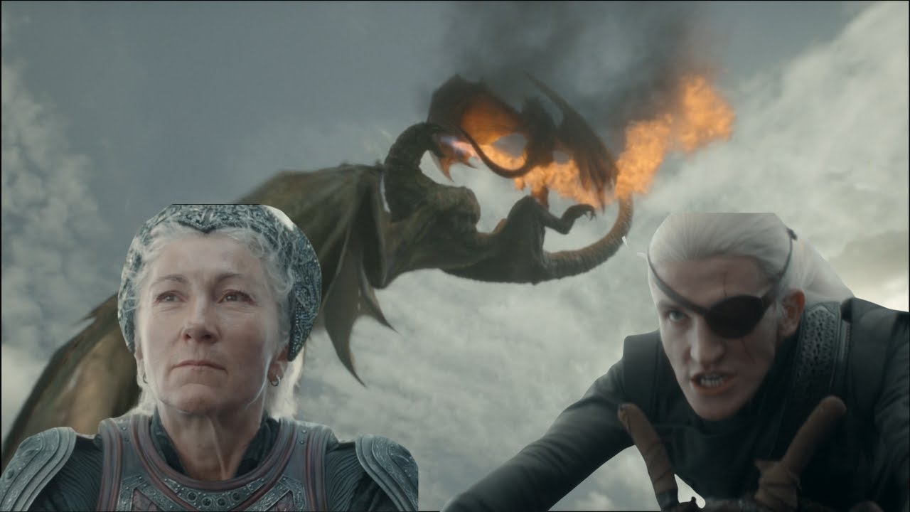 Vhagar vs Meleys Round 1: Battle of Rook's Rest | Rhaenys vs Aemond ...