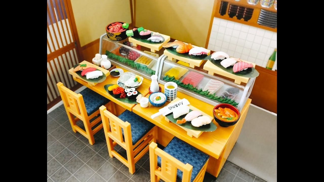 Unboxing Re-ment Petit Sample Sushi Restaurant 8pcs Complete Box - YouTube