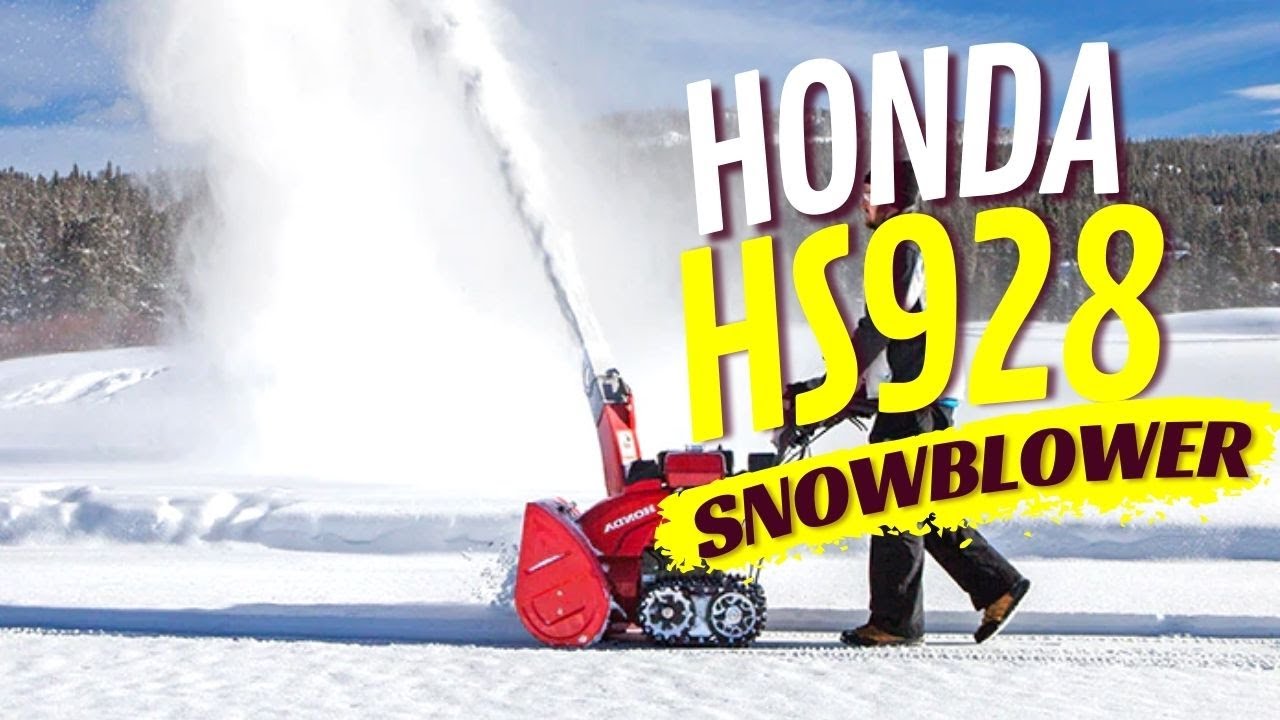 Honda Snowblower Hs928 Review || Two-stage Track Snow Blower Buying ...