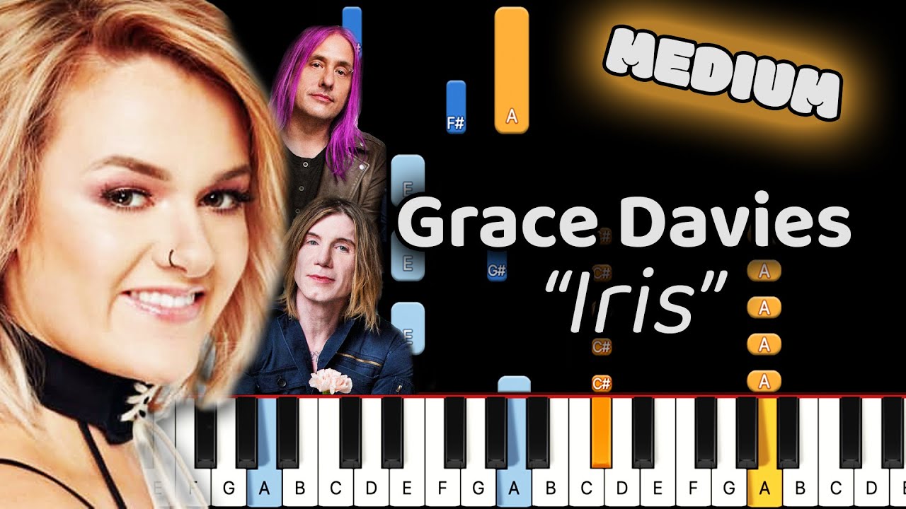 Grace Davies Iris Piano Tutorial! (Goo Goo Dolls Iris Acoustic) (Medium ...