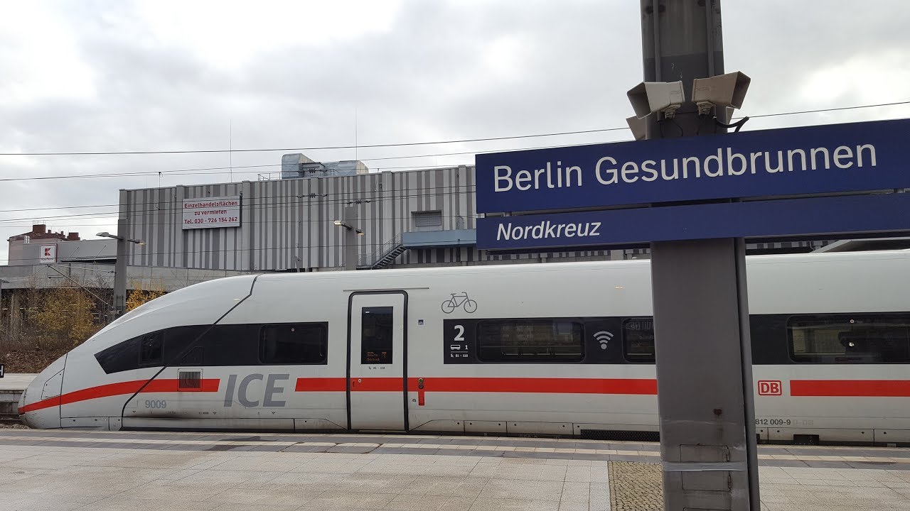 ICE 4 in Berlin Gesundbrunnen: ICE694 Berlin Gesundbrunnen - YouTube