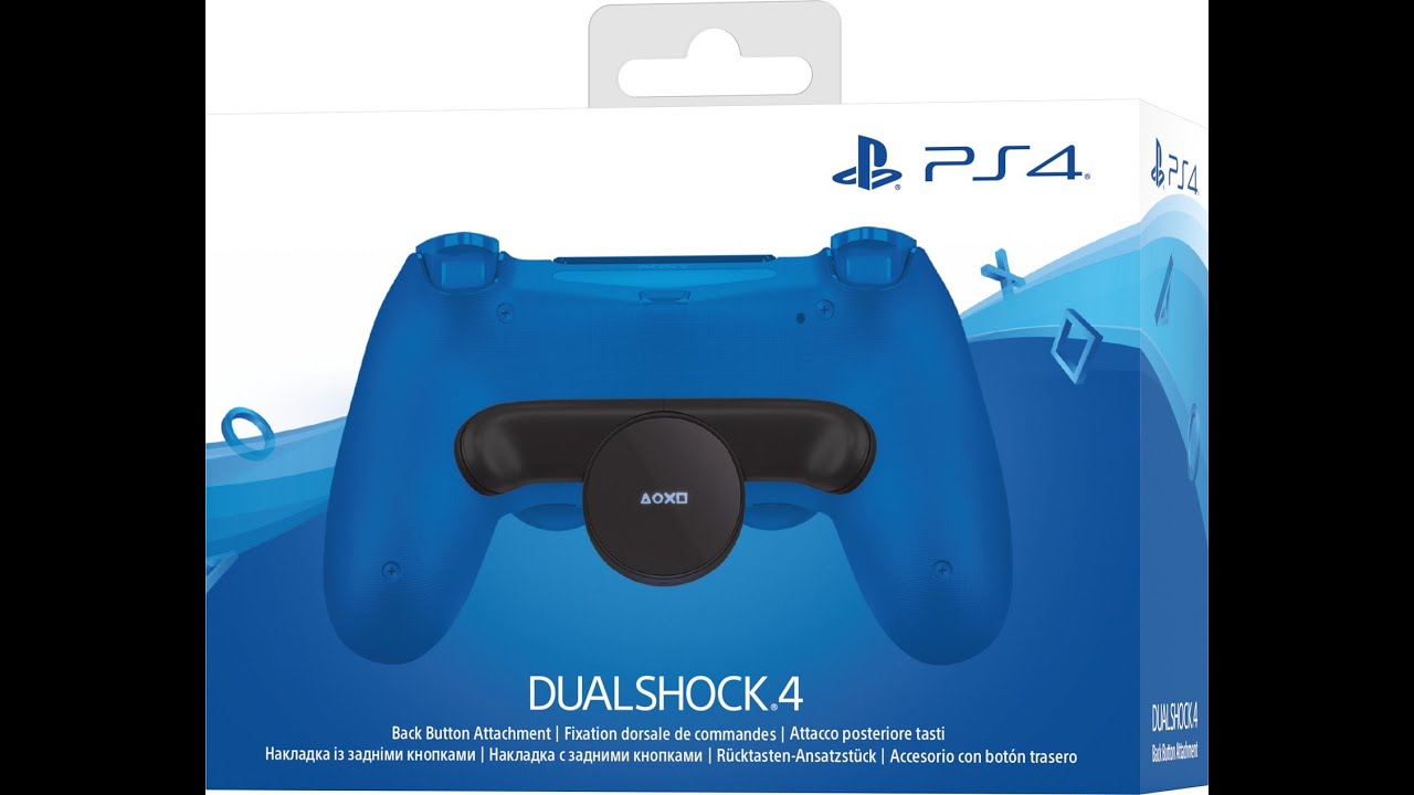 test fixation dorsale de commandes ps4 nouvelle palette sony - YouTube