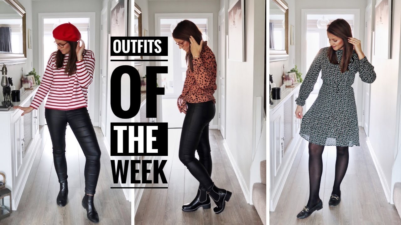 WHAT I WORE IN A WEEK | 5 SCHOOL RUN OUTFITS - YouTube