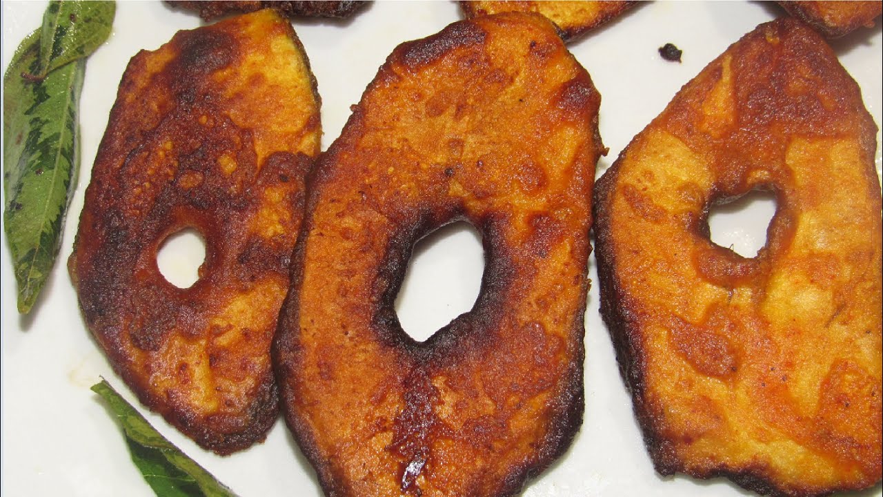 சைவ மீன் வறுவல்/Vegetarian Fish Fry Recipe in Tamil/Valakkai Varuval ...