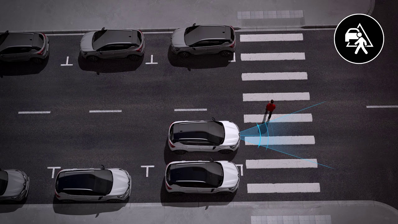 All-new Renault CAPTUR | Active emergency brake Pedestrian - YouTube