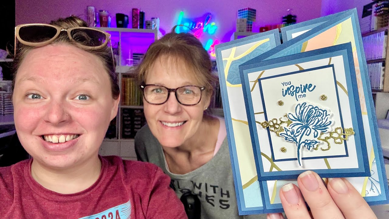 How to Make a Lopsided Cascading Gatefold Card - YouTube