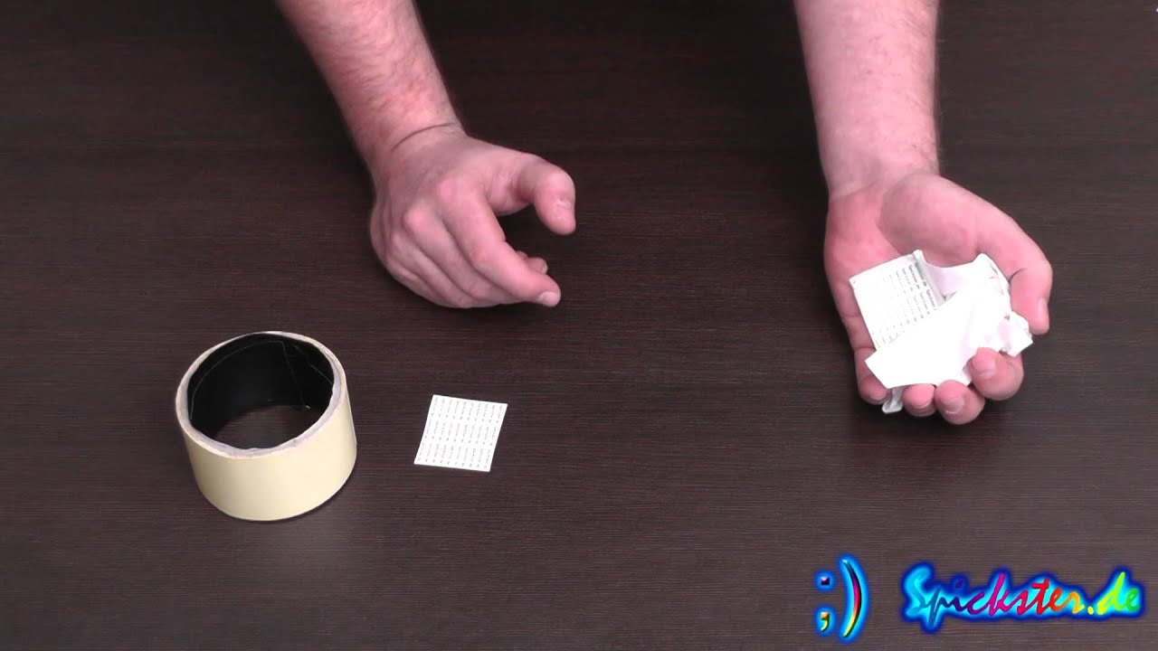 Taschentuchspicker Spicker Spickzettel - Tutorial - deutsch - Spickster ...