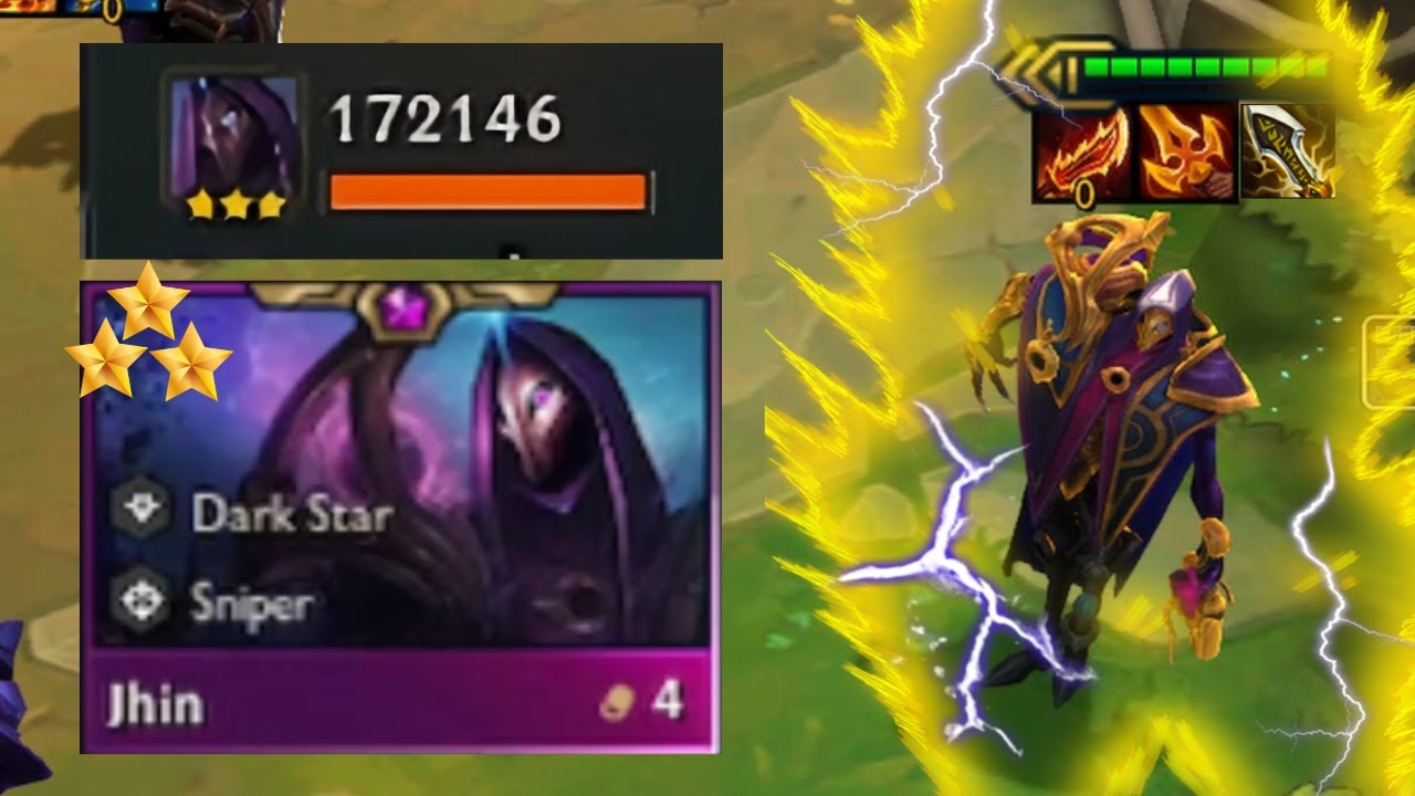 JHIN DARK STAR COMEBACK - 1 SHOOT = 1 KILL - JHIN 3 STAR ⭐⭐⭐ | TFT SET ...