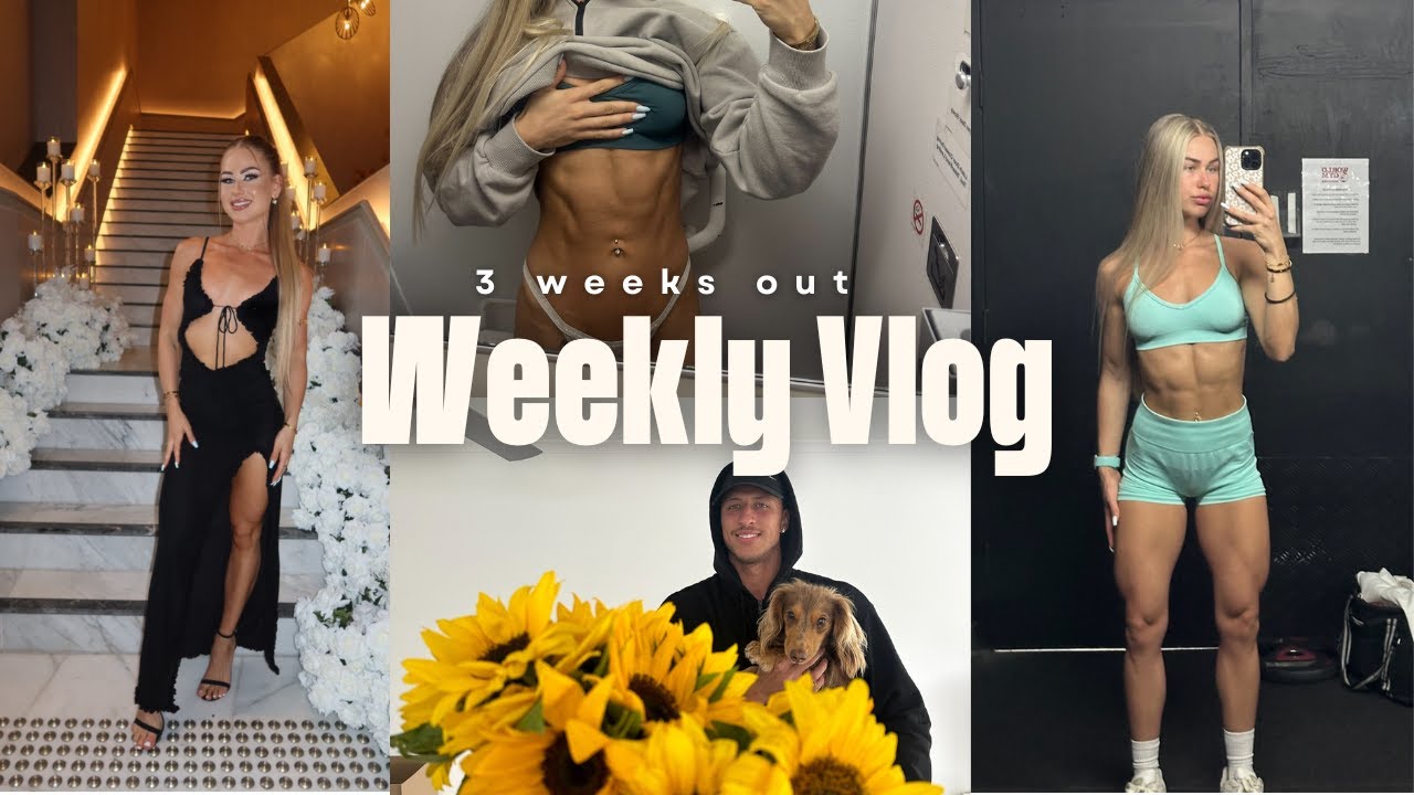 COMP PREP WEEKLY VLOG 3 WEEKS OUT | WEDDING, Melbourne Trip & Hair Done!!!!! - YouTube