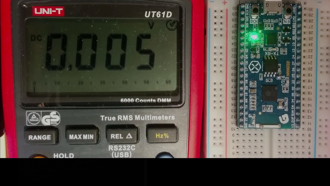 #6 Pumbaa: DAC ramp on Nano32 (ESP32)! - YouTube