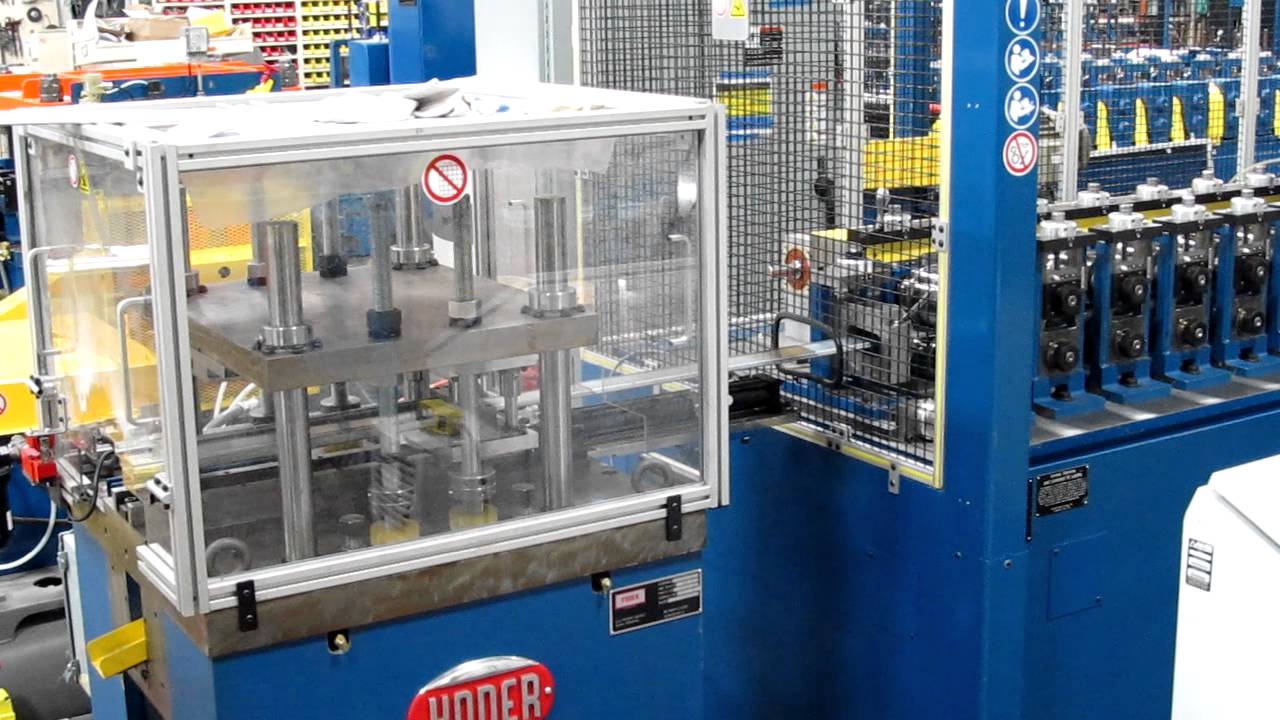 Post Cut Roll Forming Machine - YouTube