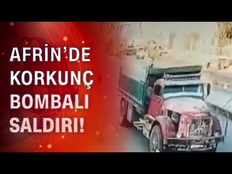 Afrin'de bombalı terör saldırısı! Çok sayıda ölü ve yaralı var
