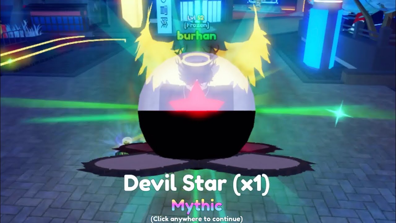 Opening My FIRST Devil Star In Roblox Anime Adventures - YouTube