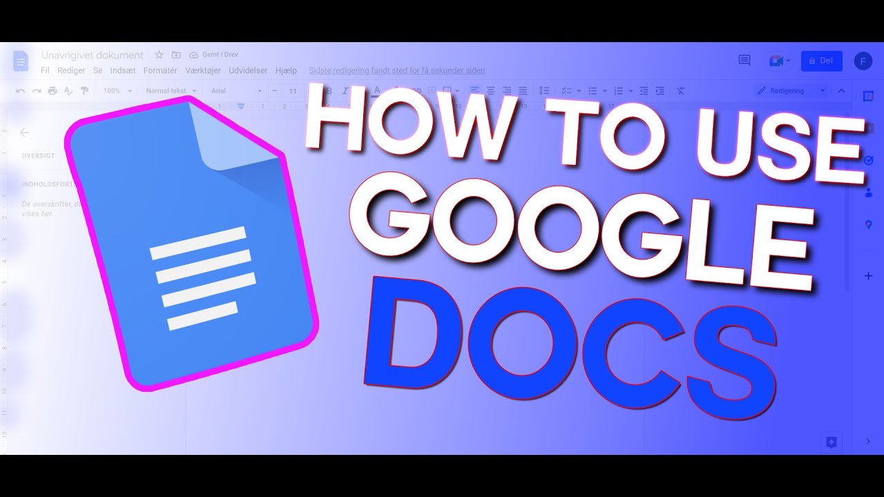 How To Use Google Docs | Beginner's Guide | 2023 - YouTube