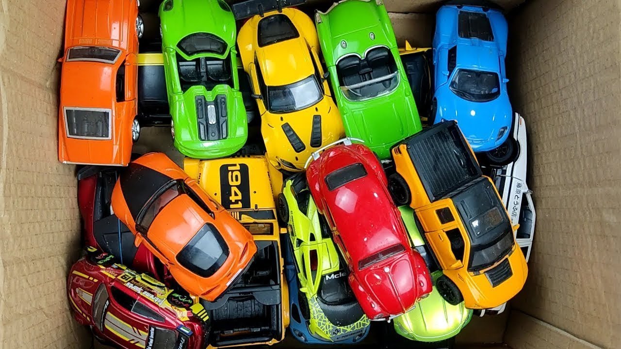 Box Full of Model Cars - Mazda Mx5, Koenigesgg Jeko, Toy car collection ...