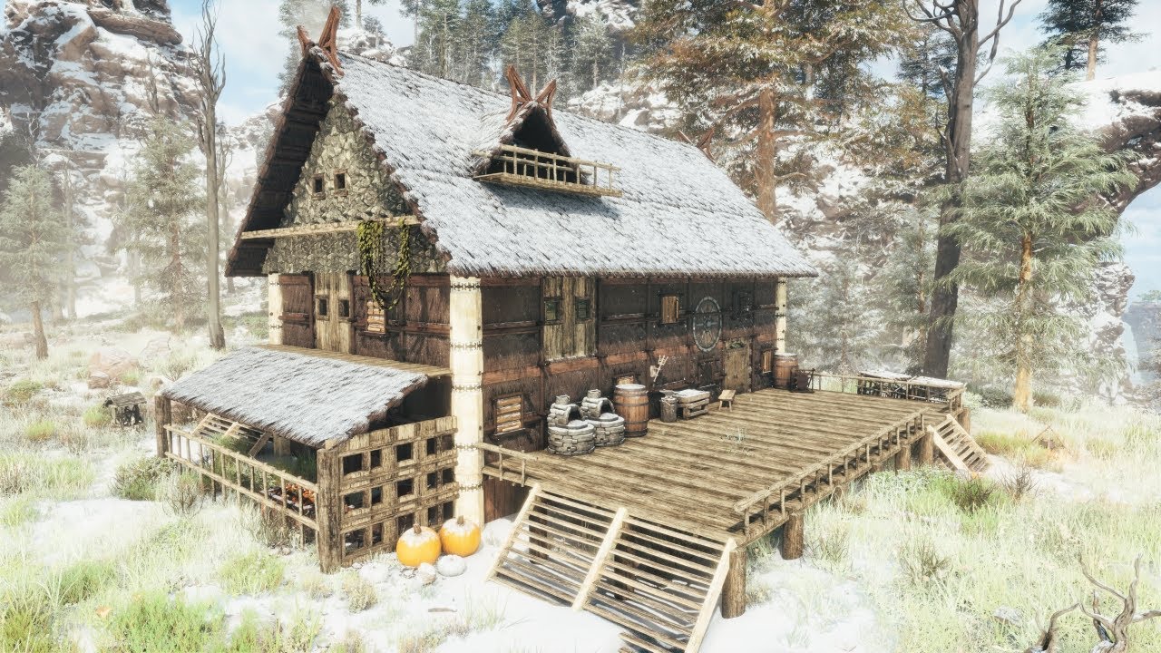 Medieval House Tutorial on The Center - ARK Survival Ascended - YouTube