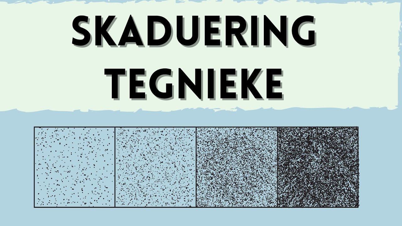 Skaduering tegnieke (Tonale waardes) - YouTube
