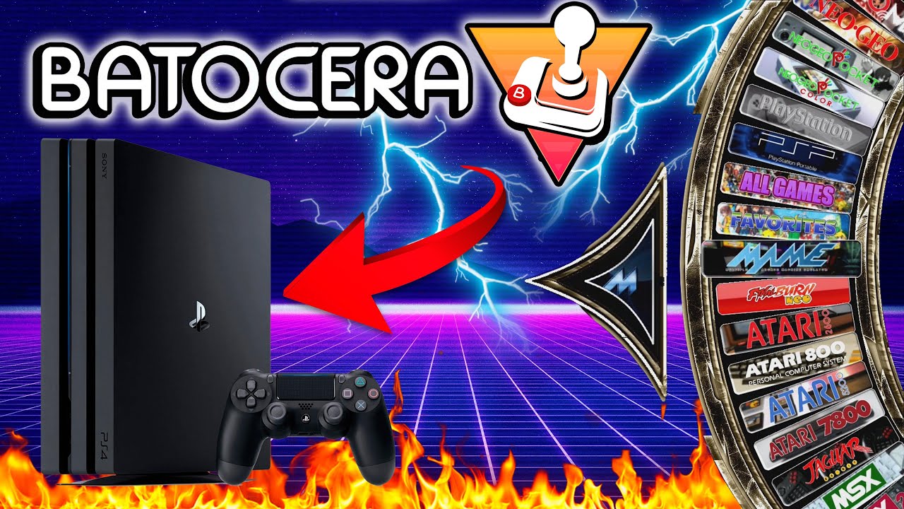 Instalar BATOCERA en una PS4 en 2 pasos sin CONFIGURAR NADA, Llegar y ...