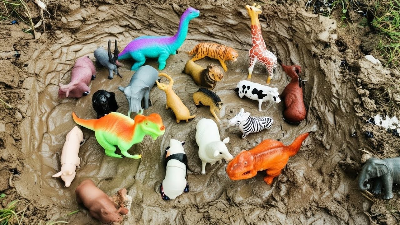 🐘🦓 Mud Friends Full Episode! Mud Bath Fun & Animal Learning for Kids ...