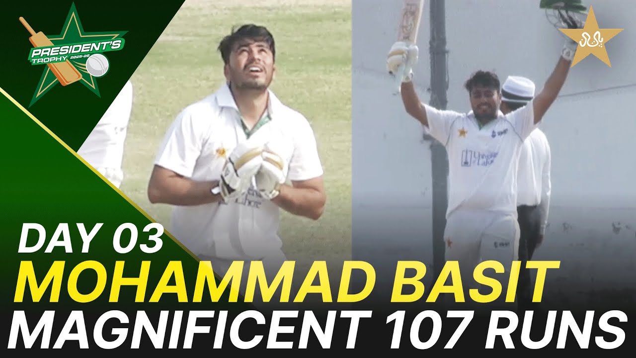 Mohammad Basit Magnificent 107 Runs | Sahir Asst vs SNGPL | D 3 ...