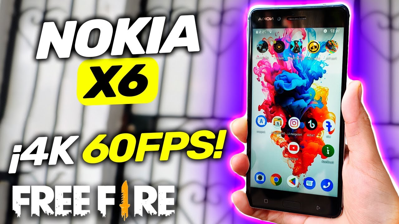 NOKIA 6 GAMING TEST 2024 FREE FIRE 4K - YouTube