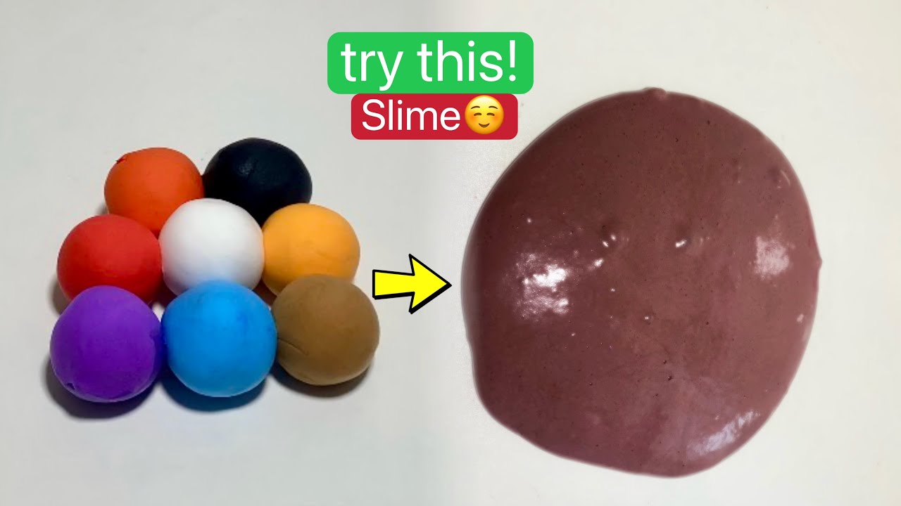 DIY satisfying clay slime making 😍🌈 #sinavann #slime #clay part19 - YouTube