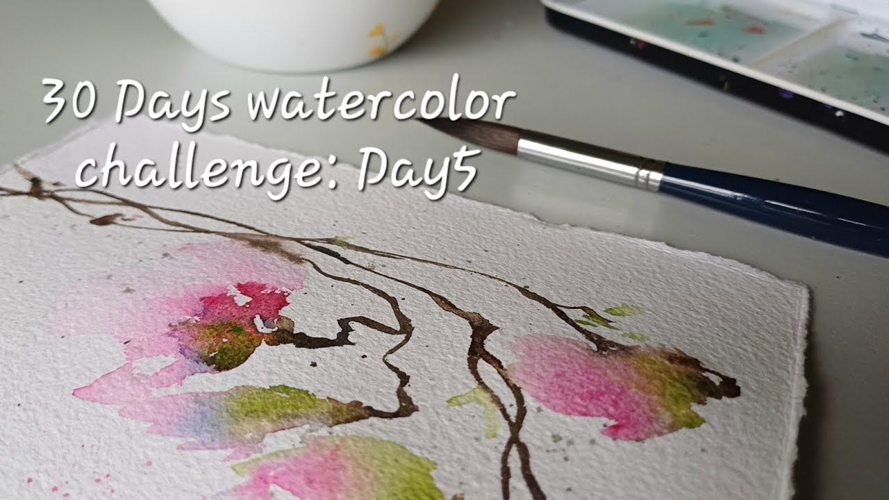 30 Days watercolor challenge: Day 5 - YouTube