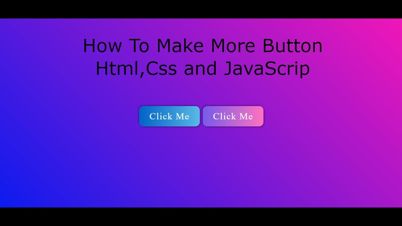 button Effect on Click using css3 & Vanilla JavaScript #javaScript #css ...