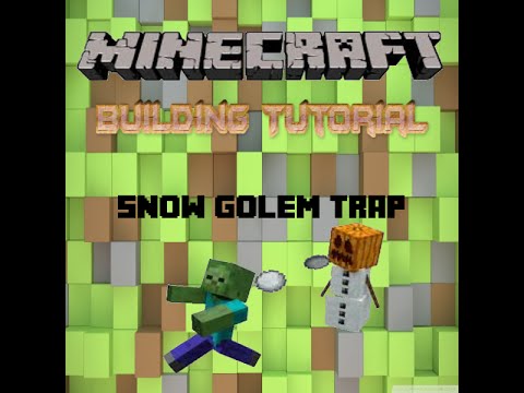 Minecraft Building Tutorial - Snow Golem Trap! - YouTube