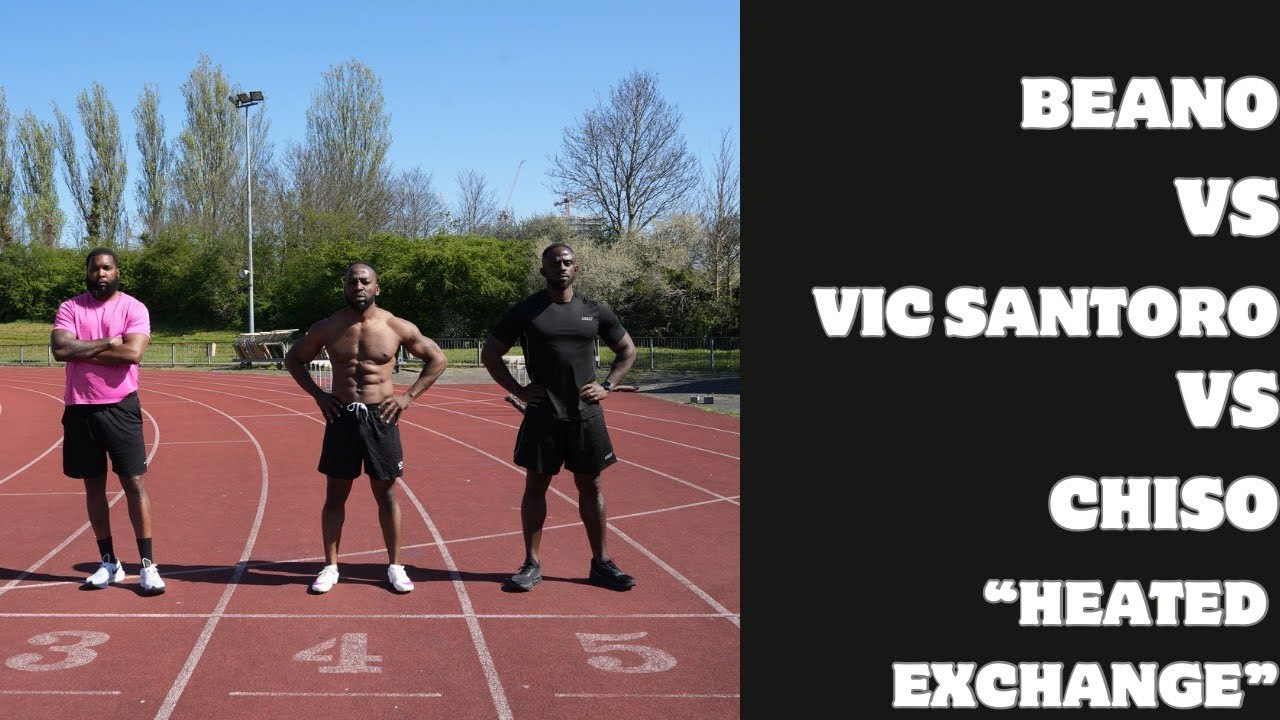 Beano vs Vic Santoro vs Chiso TRACK RACE!! @HoodAthletics23 - YouTube