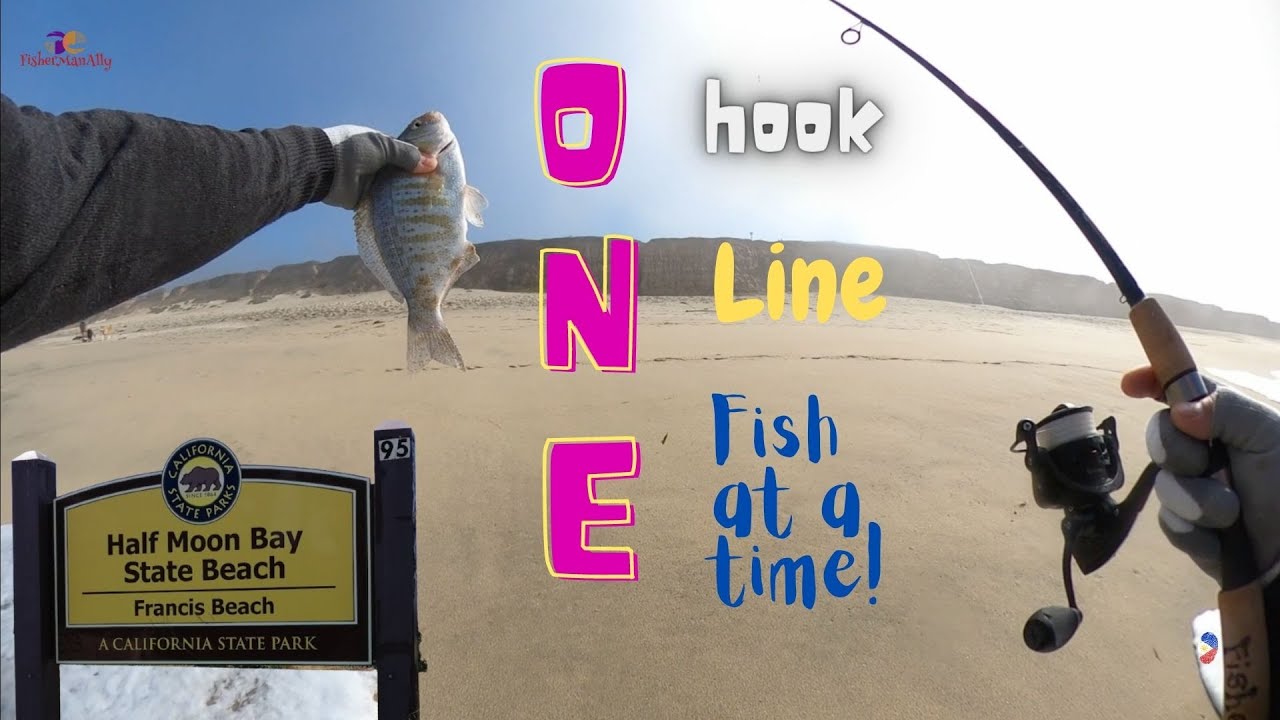 One hook, One line, One fish at a time| Francis State Beach. - YouTube