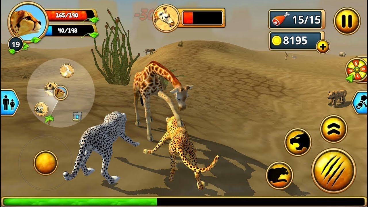 Cheetah Family Sim - Animal Simulator Cheetah Vs Lion, Zebra, Camel ...