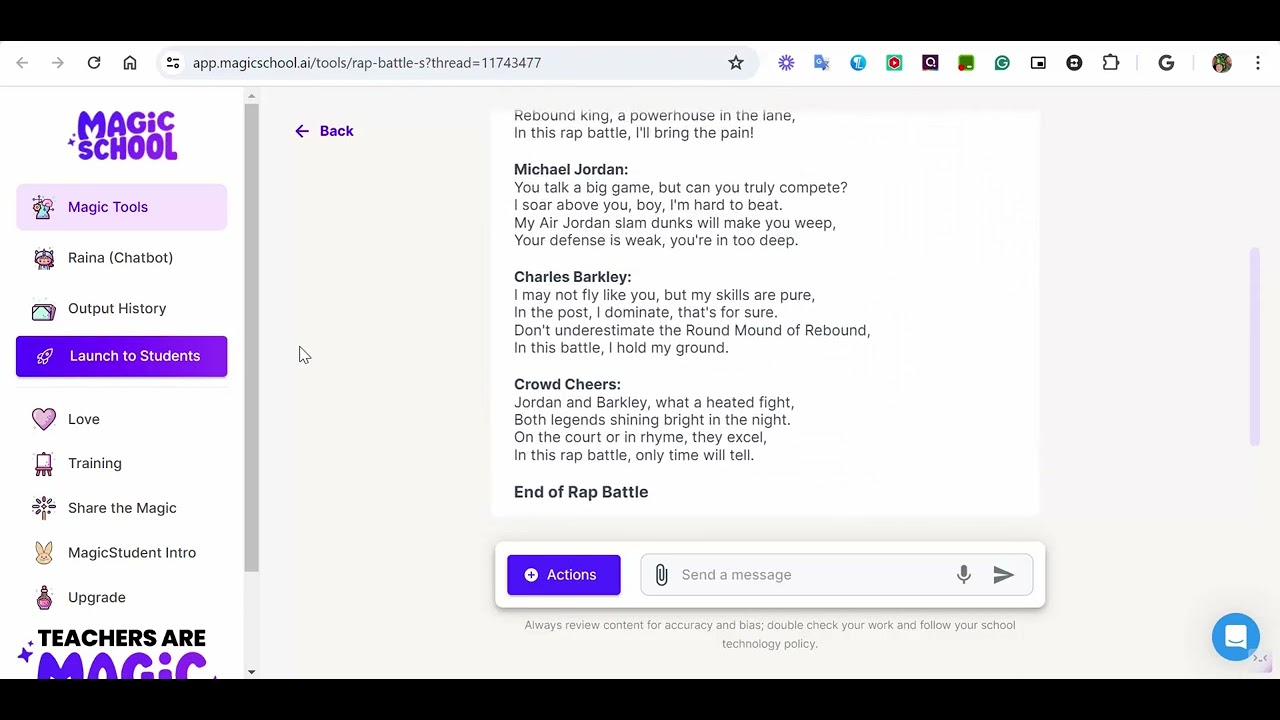 Magic Student 5 Questions, Rap Battle, Idea Generator, and Joke Creator ...