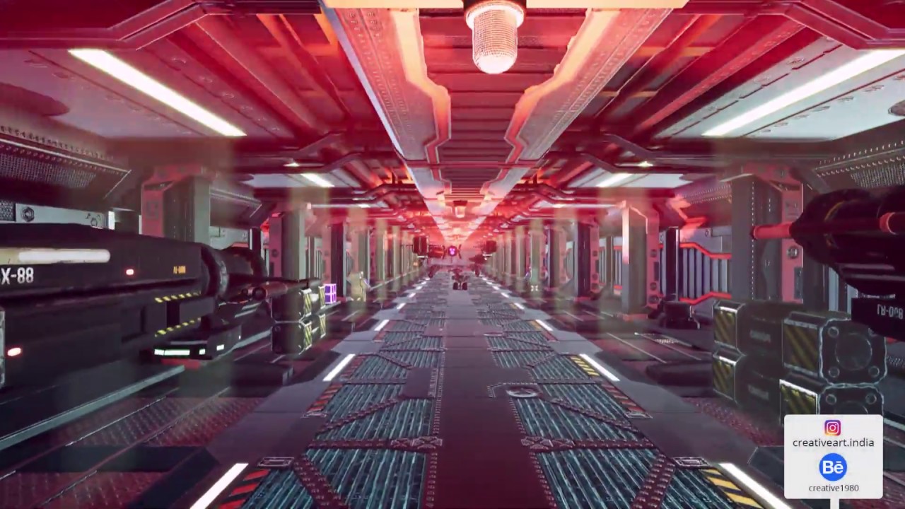 SCI_FI Virtual Reality Game Environment Design - YouTube