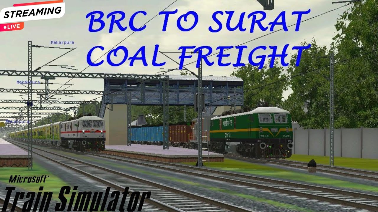 New Journey New Fun!! || BRC - Surat Freight Express #openrails #msts ...