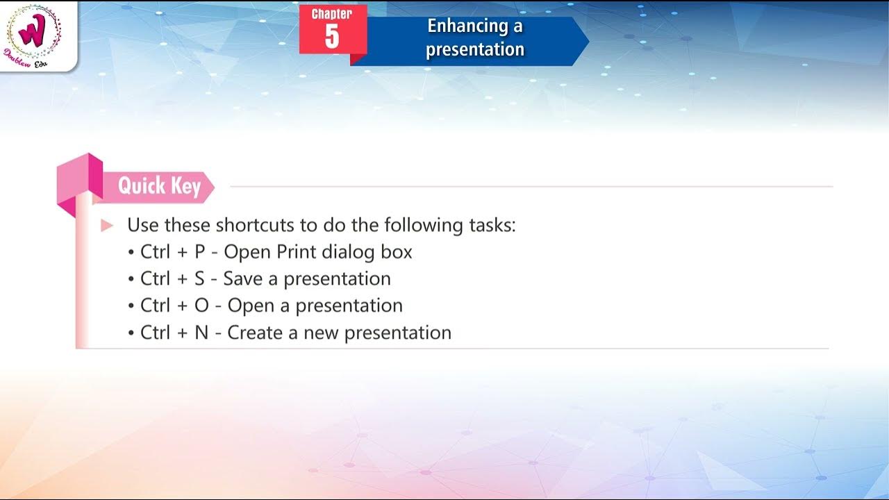 Enhancing a presentation | Wonder IT World (Win 10 - MS Office 2016 ...