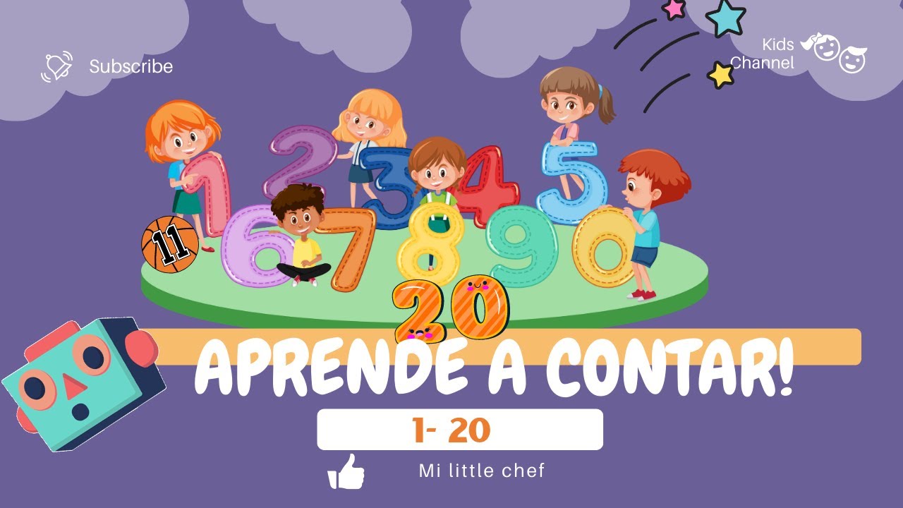 Los números del 1 al 20 para niños prescolar. Aprende a contar - YouTube