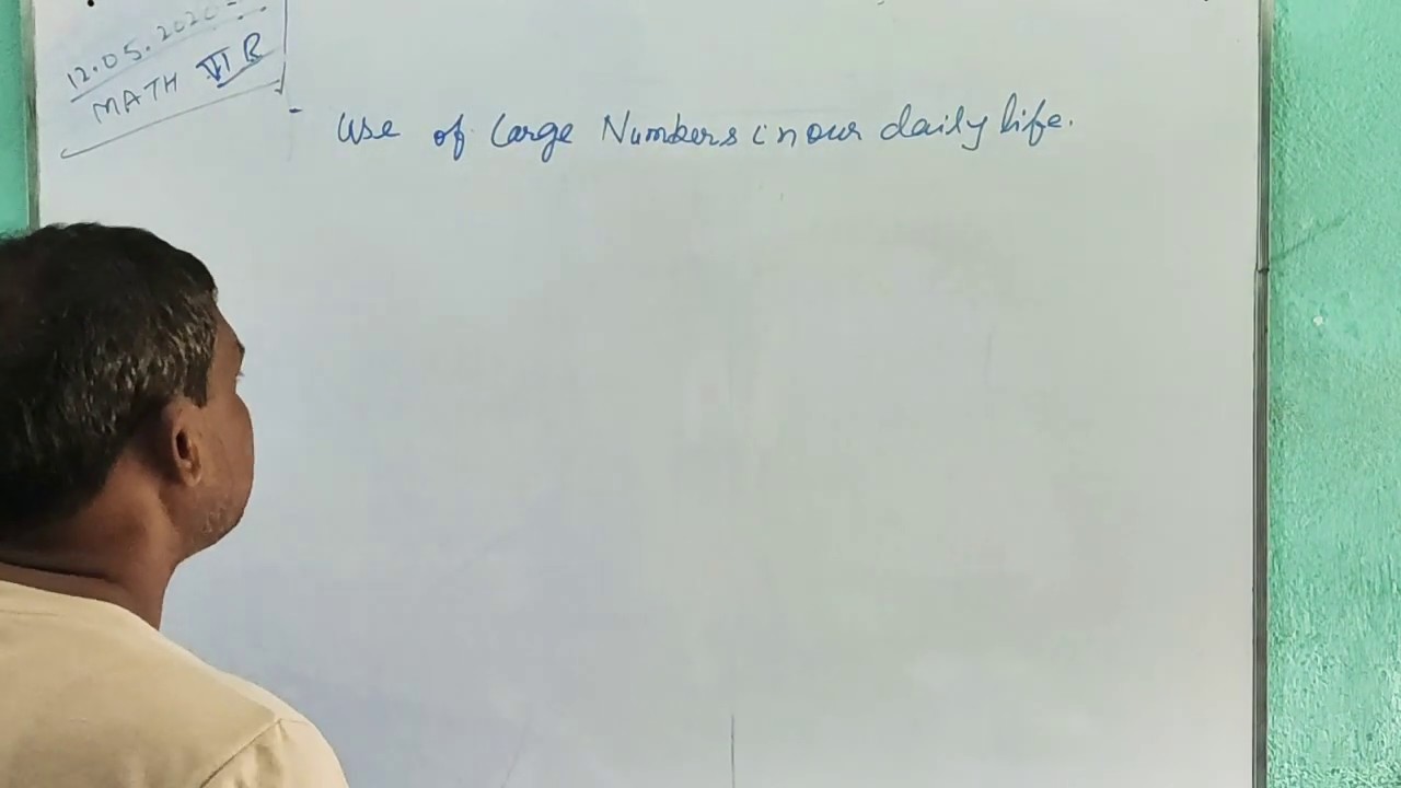 🔴Maths। Use of large Numbers in our daily life।Class-VIthCBSE।Date- 12 ...