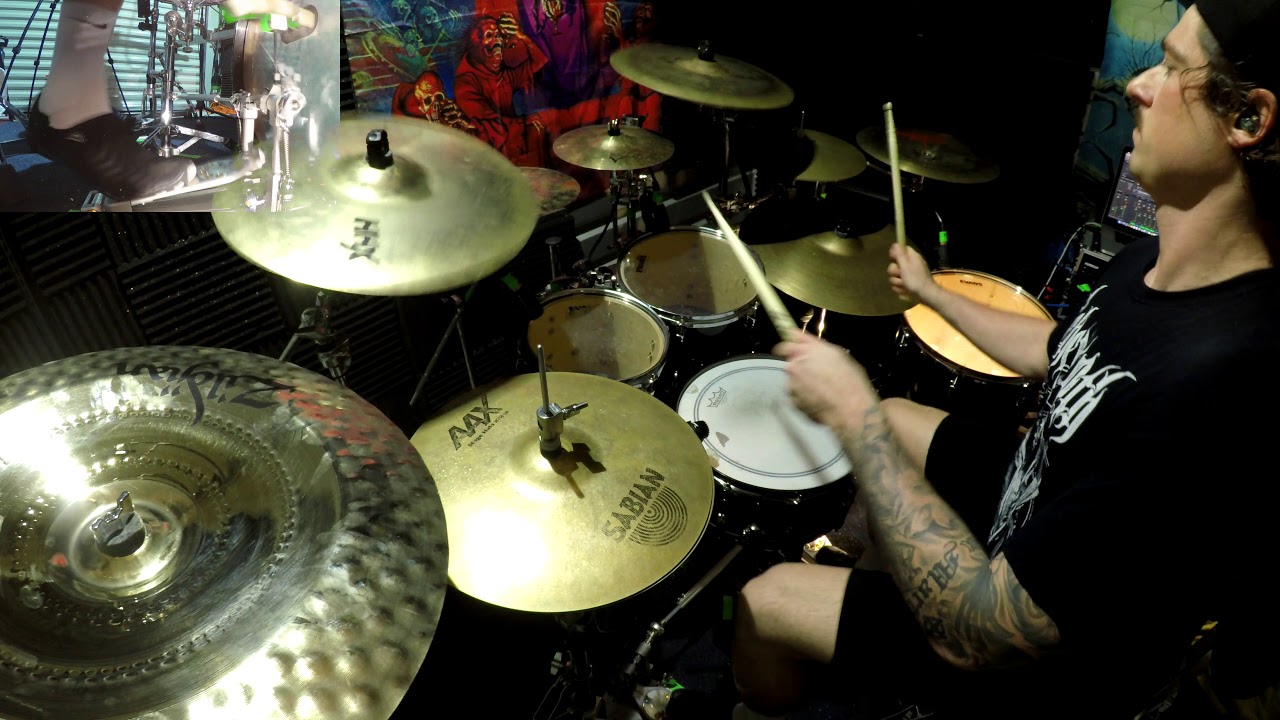 Belphegor chants for the devil 1533 drum cover - YouTube