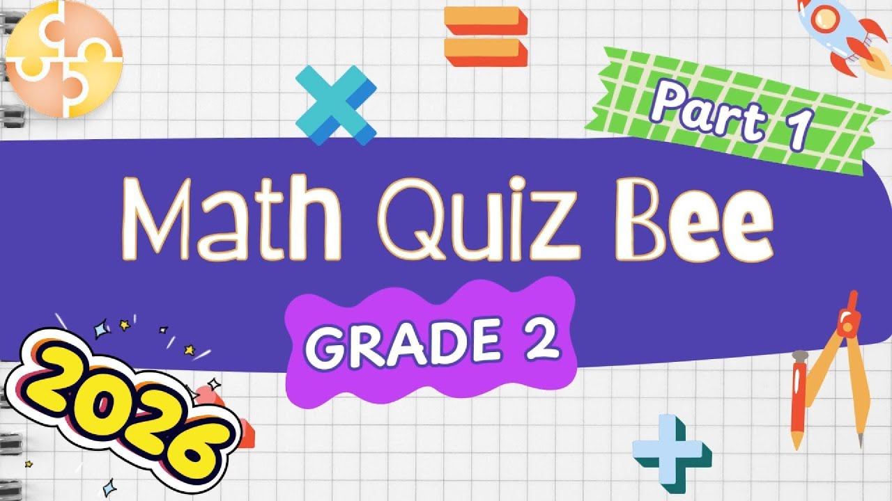 2026 Math Quiz Bee for Grade 2 | Part 1 | Quiz by brainYs - YouTube
