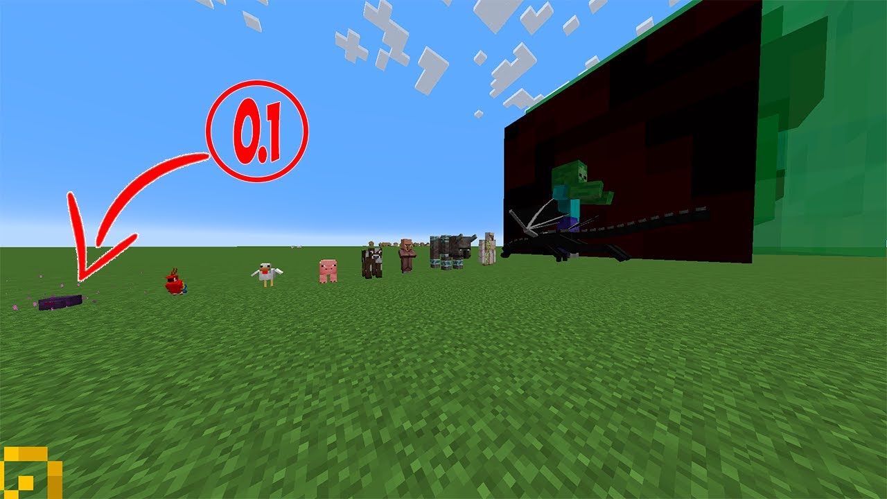 The largest and smallest mob in Minecraft - YouTube